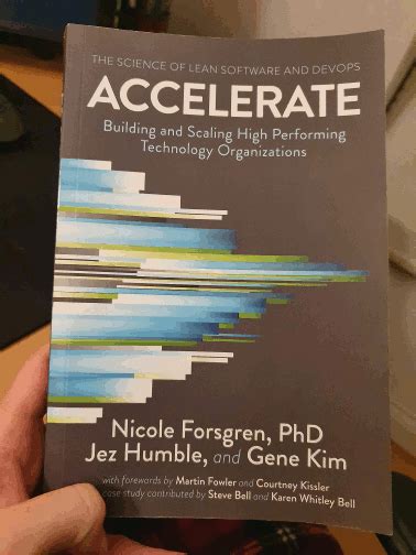 Accelerate The Science Of Lean Software And Devops Book Ryan Hamilton