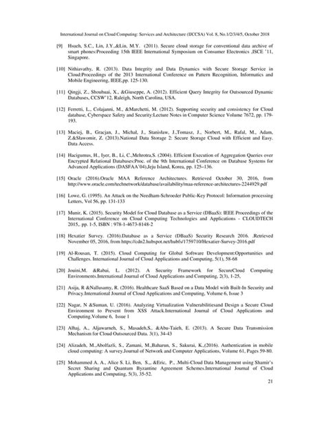 Authentication Scheme For Database As A Servicedbaas Pdf