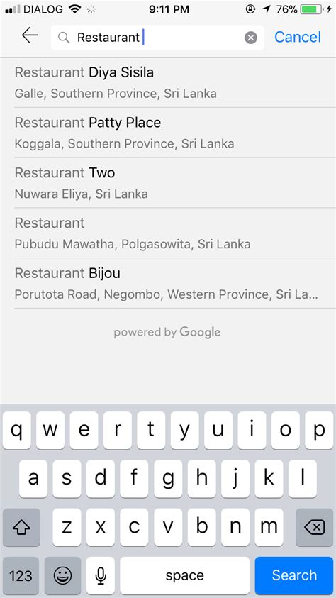 Ios Integrating Google Places API Without Using Google Maps API Stack Overflow