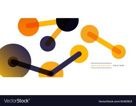 Line Points Connections Geometric Abstract Vector Image
