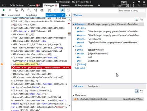 javascript hierarchyrequesterror in sp ui rte js sharepoint stack