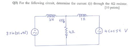 Solved Q For The Following Circuit Determine The Current Chegg