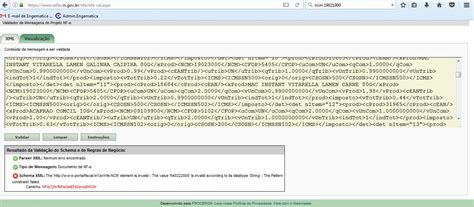Rejeição Falha No Schema Xml Do Lote De Nfe Engemática