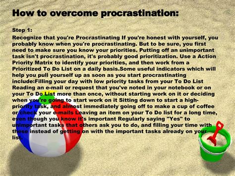 Procrastination Ppt