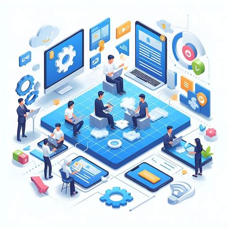 3d Flat Vector As Product Team Collaborating On New Features Concept As A Vector Illustration Of