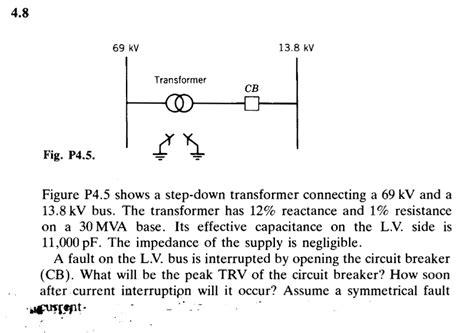 Assume A Symmetrical Fault Current Transient In Power