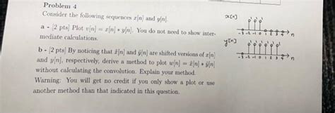 Solved Problem 4 Consider The Following Sequences X[n] And
