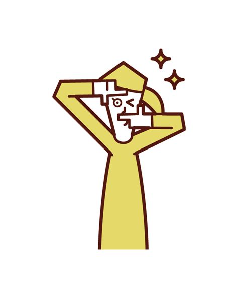 사진을 찍기 위해 포즈를 취하는 사람여자의 일러스트 무료 일러스트 소재집 Kukukeke