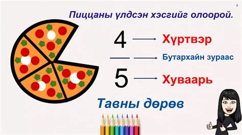 энгийн бутархайг үүсгэх жиших Pptx