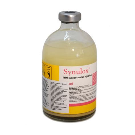 Zoetis Synulox 14035mgml Injectable 100ml Laros