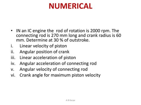 Kinematic Analysis Of Mechanisms Analytical Methods PPTX