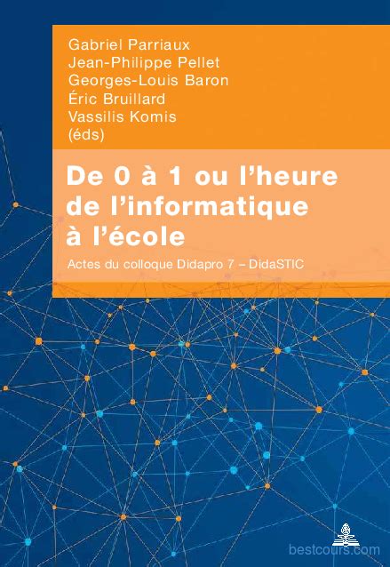 didactique de l informatique pdf