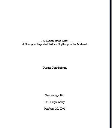 Sample Pages In MLA Format Essay Cover Page Essay Title Page Informative Essay