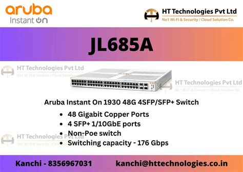 Jl685a Aruba Instant On 1930 48g 4sfp Sfp Switch White At ₹ 47500 Piece In Mumbai