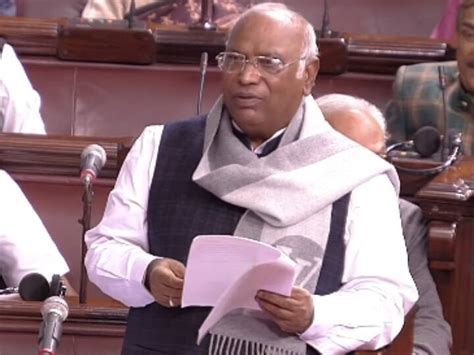 Mallikarjun Kharge Speech Sensor In Parliament Congress President Gave