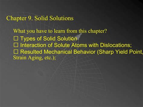 PPT What You Have To Learn From This Chapter Types Of Solid Solution Interaction Of Solute