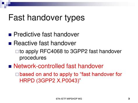 mobile ipv6 fast handovers for 3g cdma networks ppt download