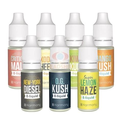 Cannabis E Liquids From Harmony Excite For Life Cbd Shop