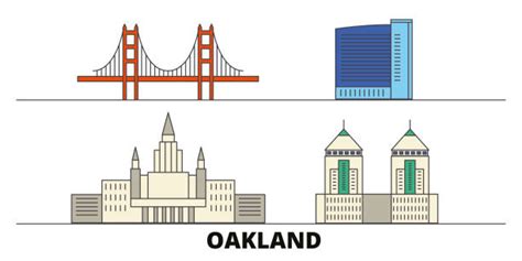 70 Oakland Skyline Stock Illustrations Royalty Free Vector Graphics
