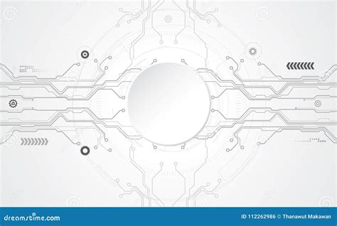 Abstract Technological Background Communication Concept Stock Vector
