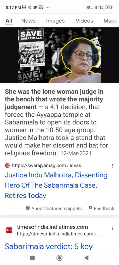 Nandini Kamath on Twitter: "@CNNnews18 @LegalTalwar Ironically, Justice Indu Malhotra's ...