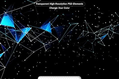 Premium Psd Abstract Geometric Background With Connecting Points And Lines