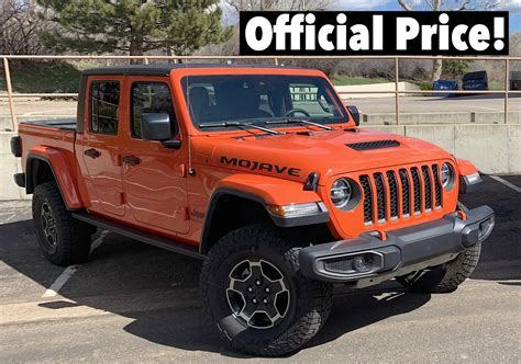 2020 Jeep Gladiator Mojave Official Price The Fast Lane Truck