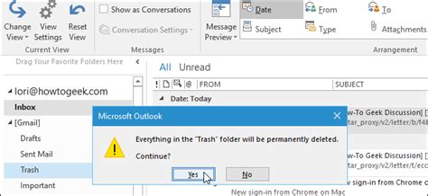How To Disable The Delete Confirmation Dialog Box In Outlook