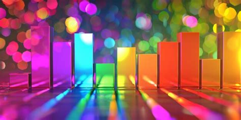 Data In Color Bar Graph Of Business Analytics Premium Ai Generated Image