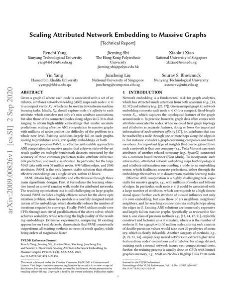 Pdf Scaling Attributed Network Embedding To Massive Graphs