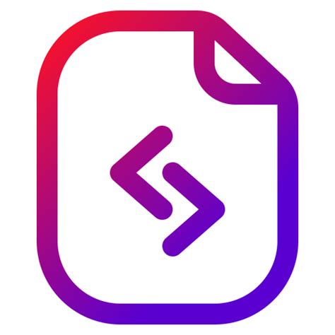 Coding Generic Gradient Outline Icon