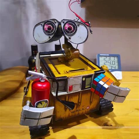 Wall E Metal Robot With Backpack Storage The Movie Wall E Robot For Collection Wrought Iron