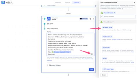 How To Determine Shopify Product Tags With AI MESA