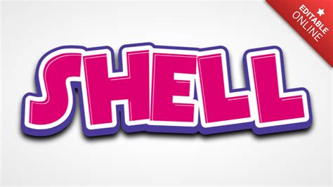 Shell Text Effect Generator