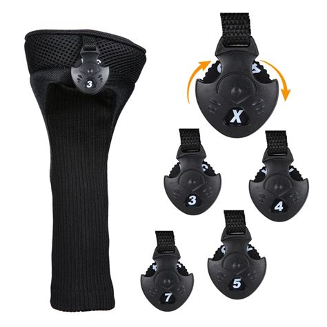 Golf Club Head Covers For Fairway Woods Driver Hybridslong Neck Mesh