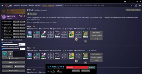 Mods In Loadout Optimizer Not Working Issue DestinyItemManager DIM GitHub