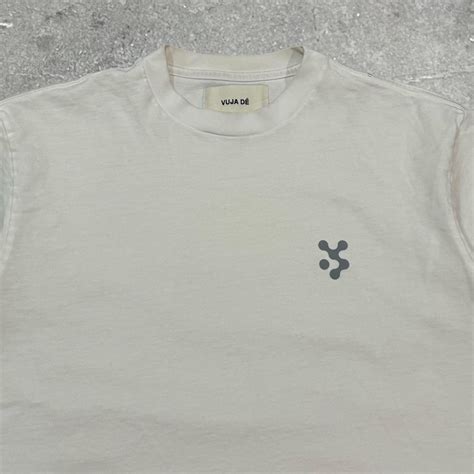 Designer Vuja De Logo Tee Thick Cotton Boxy Fit Depop
