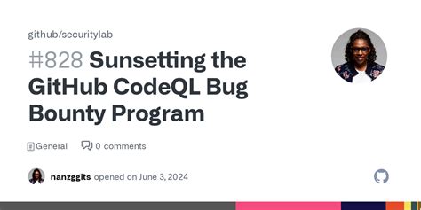 Sunsetting The GitHub CodeQL Bug Bounty Program Github Securitylab Discussion GitHub