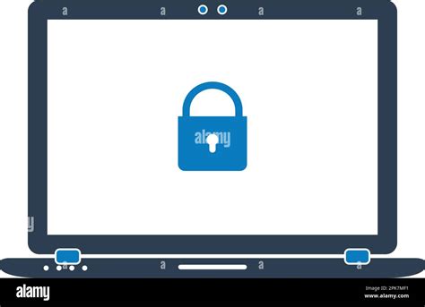 Computer Security Icon Flat Style Vector Eps Stock Vector Image And Art