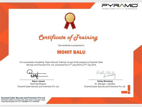 mohit balu on linkedin achievement cybersecurity
