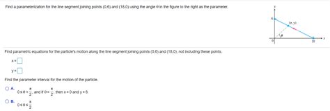 Solved Find A Parameterization For The Line Segment Joining Chegg