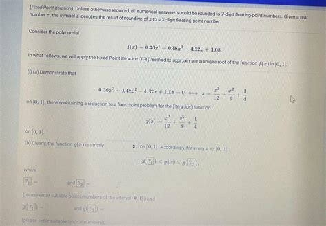 fixed point iteration unless otherwise required