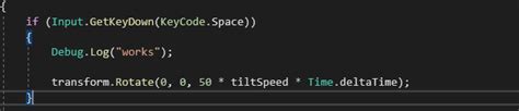 transform rotate is not updating itself r unity3d