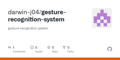 Github Darwin J04gesture Recognition System Gesture Recognition System