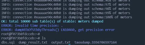 x版本应该用哪个版本的taosdump Issue taosdata TDengine GitHub