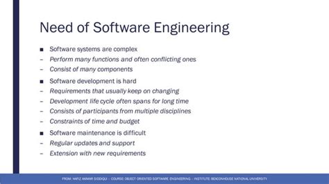 1 Introduction To Software Engineering Object Oriented Software