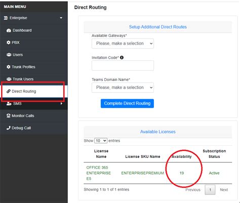 Step 2 Configure Direct Routing Portaone Documentation