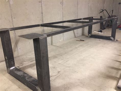 Châssis De Table Industriel Acier échelle Wood Table Design Metal