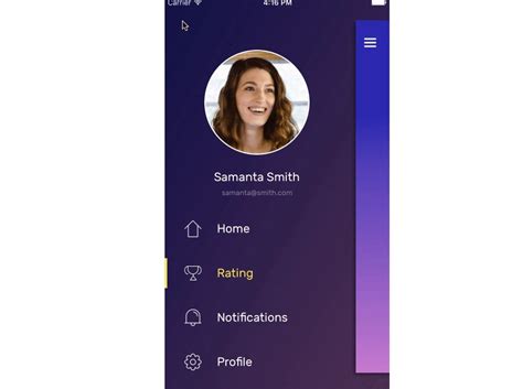 Ios Interactive Side Menu Written In Swift