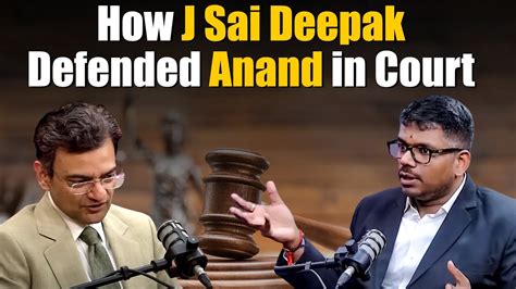 I Have Never Seen Anyone Anand Ranganathan Praises J Sai Deepak